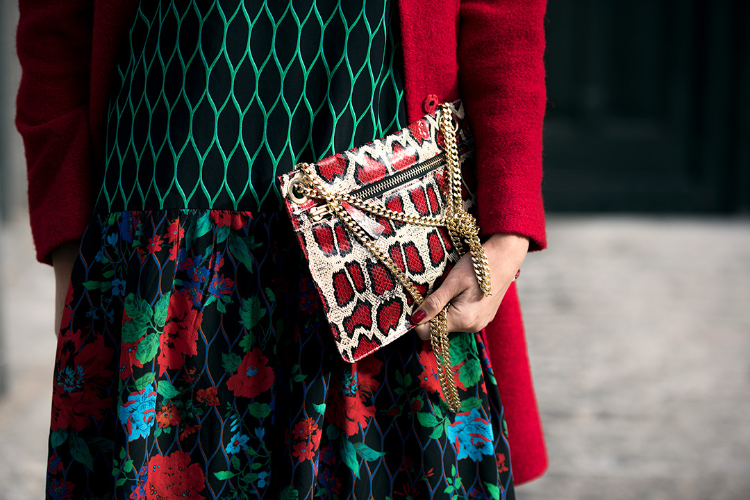 Red Kenzo Street Style - M.I.T ME BLOG