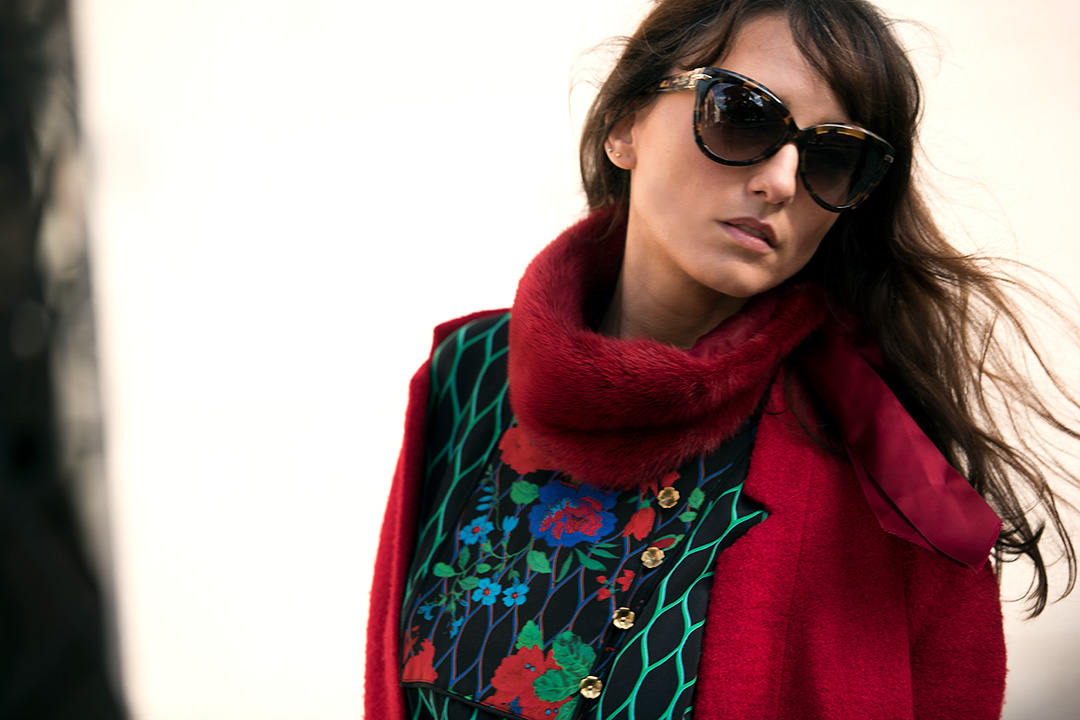 Red Kenzo Street Style - M.I.T ME BLOG