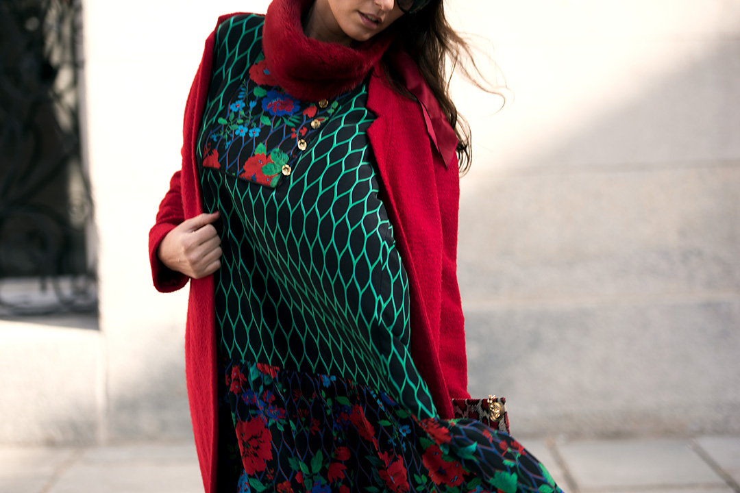 Red Kenzo Street Style - M.I.T ME BLOG